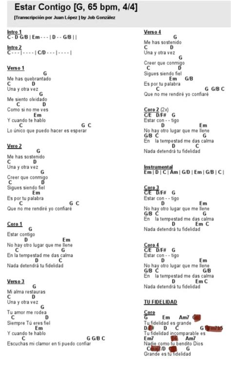 Canciones Cristianas Con Letras Y Acordes