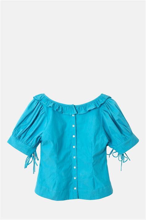 Damson Madder Anke Blouse River Blue The Hambledon