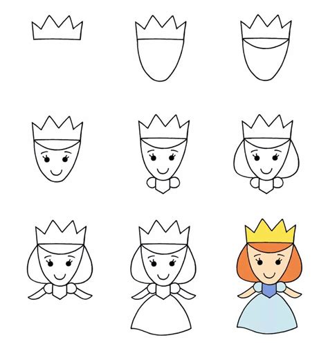17 Easy And Beautiful Queen Drawing Ideas Drawing Photos