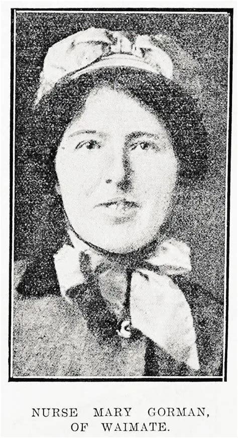Nurse Mary Gorman Of Waimate Record Digitalnz
