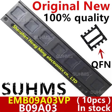 10pece100 New Emb09a03vp Emb09a03 B09a03 Qfn 8 Chipset Aliexpress 502