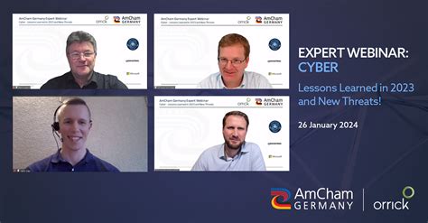 Cyber Lessons Learned In 2023 And New Threats Amcham Germany