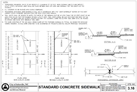 316 Standard Concrete Sidewalk