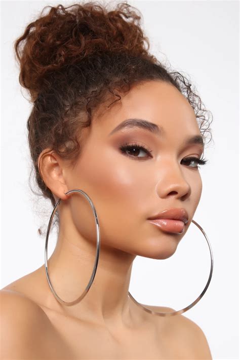 Favorite Pair Hoop Earrings Silver Fashion Nova Hoop Earrings
