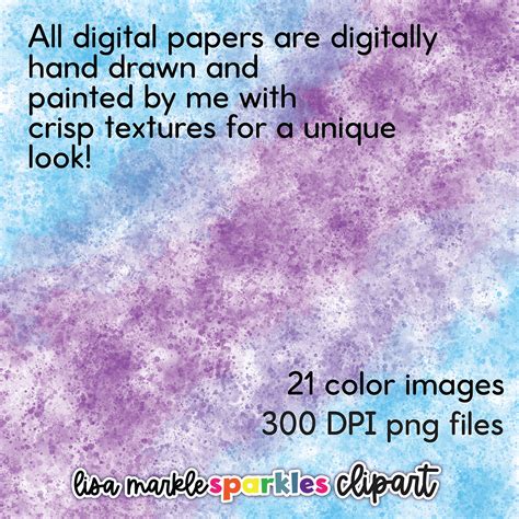 Watercolor Digital Paper Rainbow Splotchy Lisa Markle Sparkles Clipart And Graphic Design