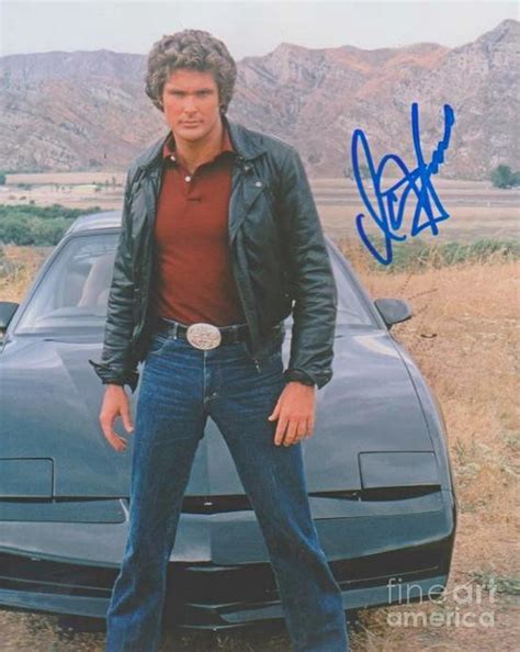 David Hasselhoff With Kitt The Car Photograph By Pd Fine Art America