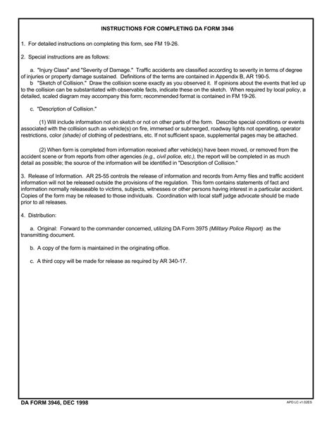 Da Form 3946 Military Police Traffic Accident Report Forms Docs 2025