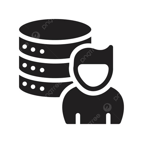 Database Profile Illustration Identity Vector Profile Illustration