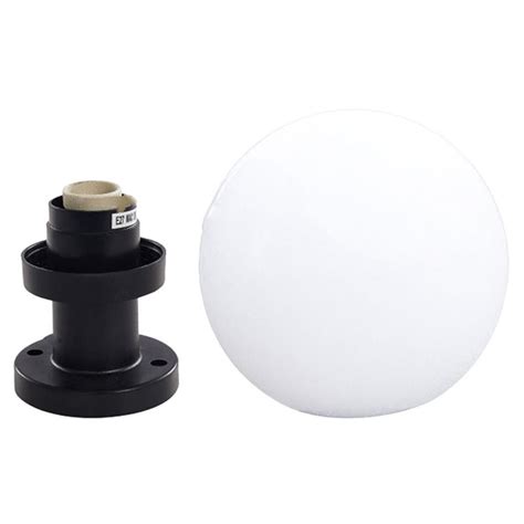 15cm Runde Kulelampeskjermer Solcellelamper Stolpe Grandado