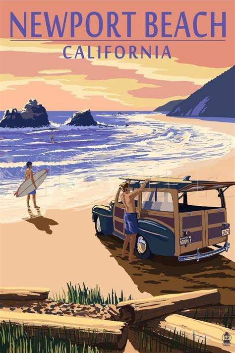 There Is A Poster On The Wall That Says California Beaches