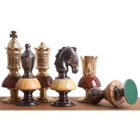 37 Victorian Fusion Series Brass Metal Luxury Chess Set Pieces Onl
