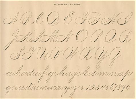 Old Cursive Letters
