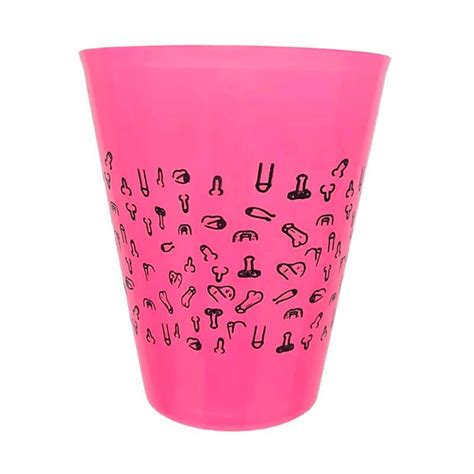 Diverty Sex Vaso Plastico DiseÑo Penes Fuscia 500ml Tienda Erótica