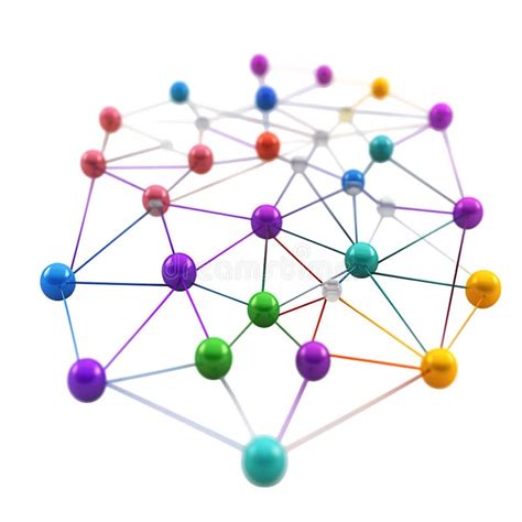 Png Vibrant Network Of Interconnected Nodes Symbolizing Complexity And
