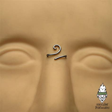 Handmade Titanium Third Eye Bridge Piercing 16g 12x11mm Etsy