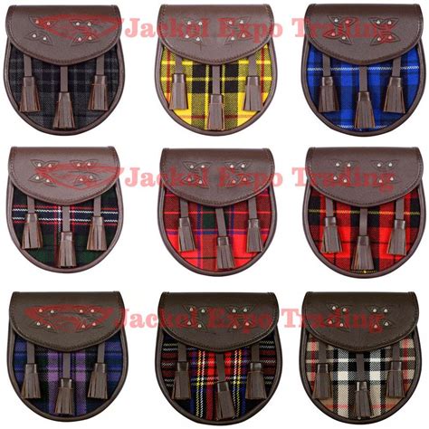 Scottish Clan Tartan Sporran Handmade Kilt Accessory Etsy