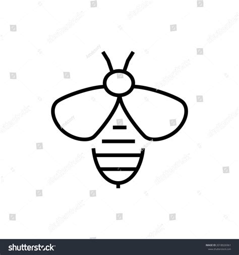 Apitherapy Icon Bee Sting Vector Illustration Stock Vector Royalty