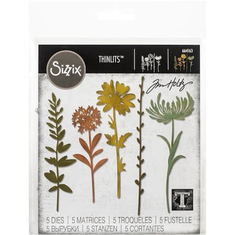 Sizzix® Thinlits™ Wildflower Stems No1 Die Set By Tim Holtz® Michaels