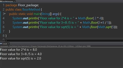 How To Use Java Math Floor Method