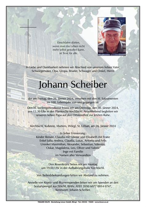 Todesanzeige Trauerhilfe Abschied Gesmbh