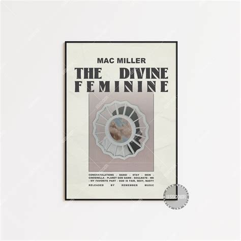 Mac Miller Posters The Divine Feminine Poster Tracklist Album Cover