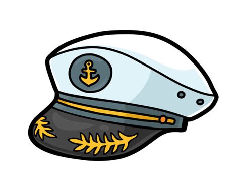 Clip Art Of A Sailor Captain Hat Illustrations Royalty Free Vector