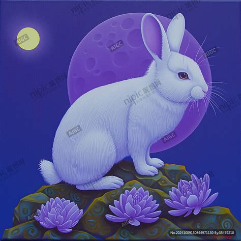 Ai创作图3d中秋节兔子 中秋立体画 中秋节立体画 兔子月亮素材 兔子月亮版画 月宫兔子灯彩 兔年中秋美陈 月宫兔子版画 花好月圆兔子插画 兔子花灯素材 月中玉兔 兔子望月图碟 玉兔拜月图