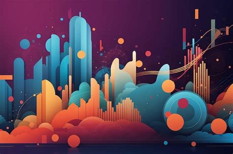 Premium Ai Image Abstract Big Data Concept Shapes Background