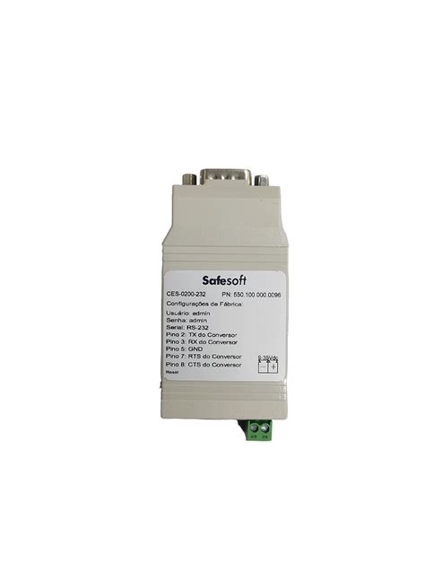 Conversor Ethernet Serial Rs 232 Ces 0200 232 Safesoft Protaquions