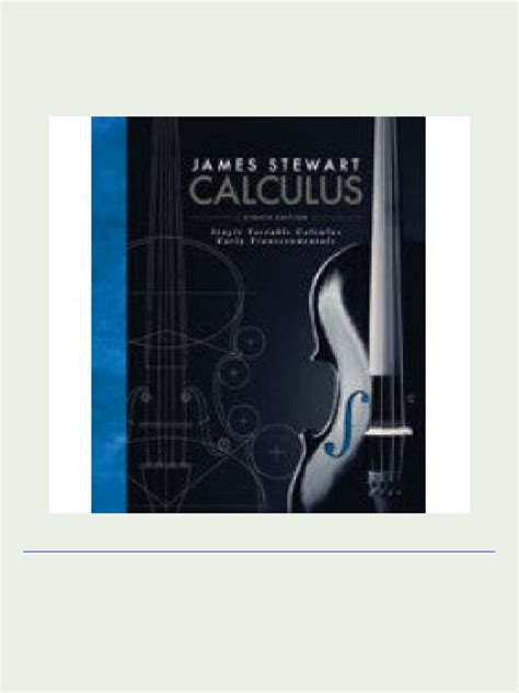 Single Variable Calculus Early Transcendentals 8th Edition Ebook And