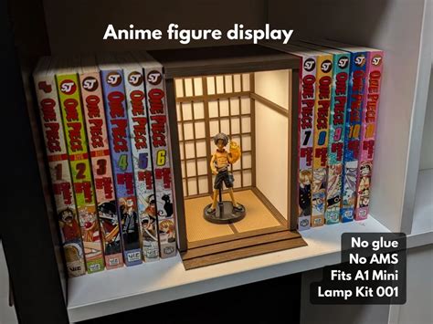 Anime Figure Display Book Nook For Mangas Free 3d Print Model
