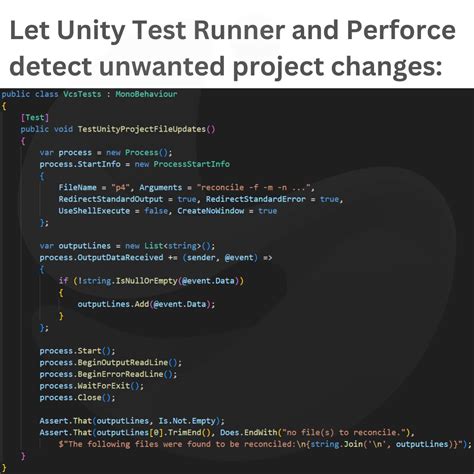 💡 Unity Include Perforce P4 Version Control Into Your Unit Tests 💡