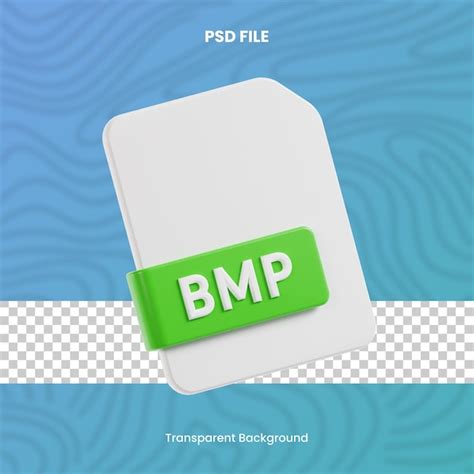 Premium Psd 3d Bmp File Format File Format Set High Quality Isolated Render