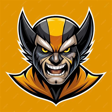 Wolverine Face Mascot Vector Illustration Premium Ai Generated Vector