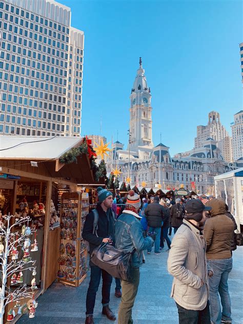 Christmas Village In Philadelphia Love Park Press Site