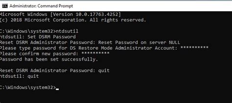 Dsrm Password Reset Directory Service Restore Mode