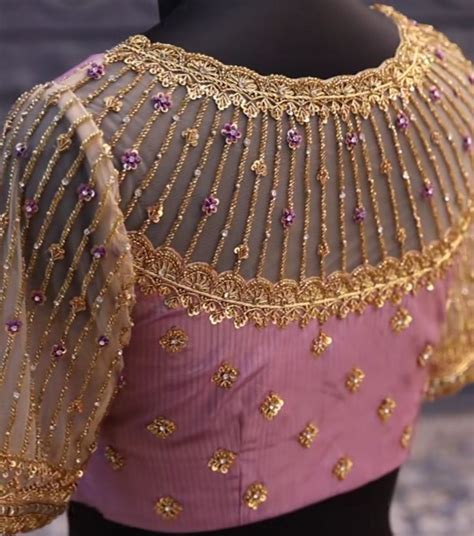 Latest Aari Work Blouse Designs Netted Blouse Designs Blouse Hand Designs Blouse Work Designs
