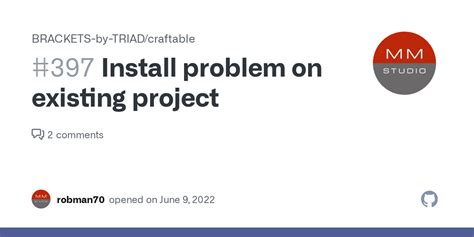 Install Problem On Existing Project · Issue 397 · Brackets By Triad