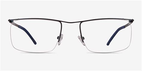 Point Rectangle Navy Glasses For Men Eyebuydirect Canada