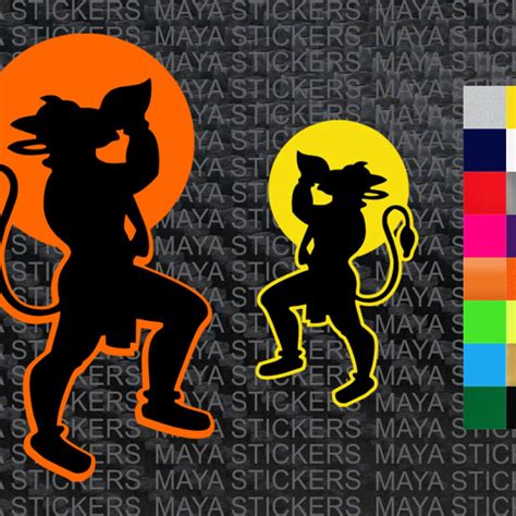 Hanuman Blowing Conch Shell Sticker