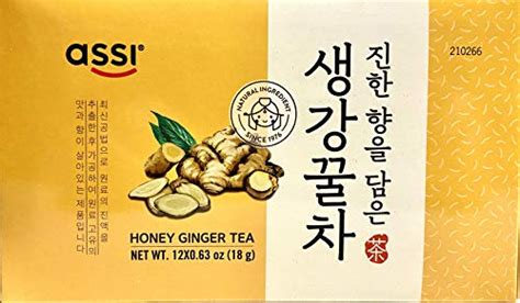 Assi Instant Ginger Tea With Honey 12 Bags X 063oz
