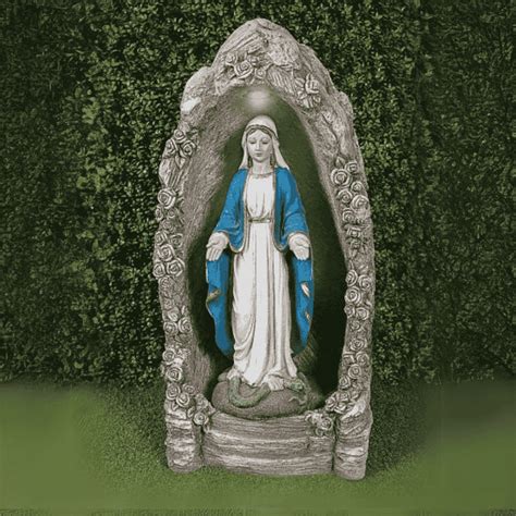 Mary Grotto Statue And Garden Grotto Handmade Our Lady Of Lourdes