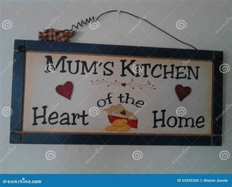 Mums Kitchen Editorial Stock Image Image Of Mums Hanging 53592204