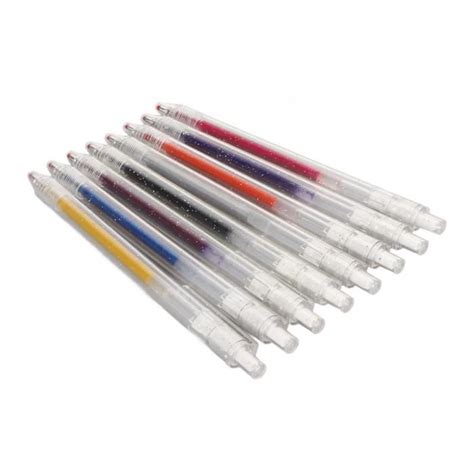 Duokon Stylos à Gel Pailleté Stylos à Gel Rétractables à Paillettes