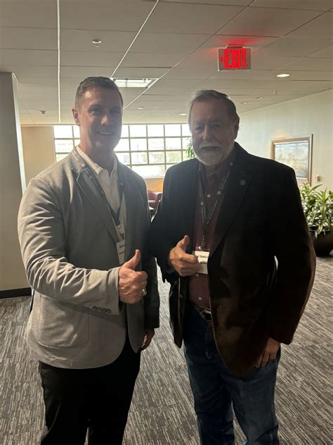 It Was Great Meeting The Legend Today Larry Grosse As The Former