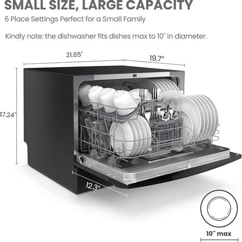 Comfee Countertop Dishwasher Compact And Portable Dishwashing Solution