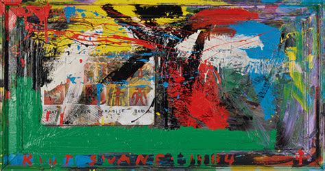 Knut Swane F1951 Abstrakt Collage Olja Och Grafiska Tryck