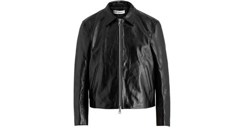 Our Legacy Mini Glossed Leather Jacket In Black For Men Lyst Uk