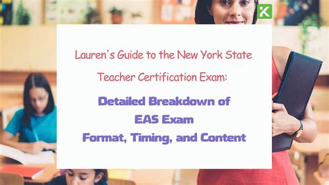 Guide To The New York State Teacher Certification Exam Eas Exam Format