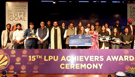 Lpu Organised Its 15th Achievers Award Ceremony Awarded Students With